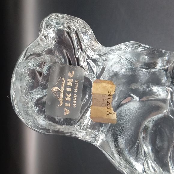 Viking Glass | Art | Vintage Viking Glass Dog Hand Made Art Glass Clear ...